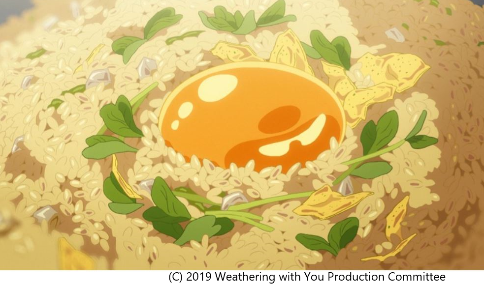 How to create Anime food: “Weathering With You” Potato Chips Fried Rice ...